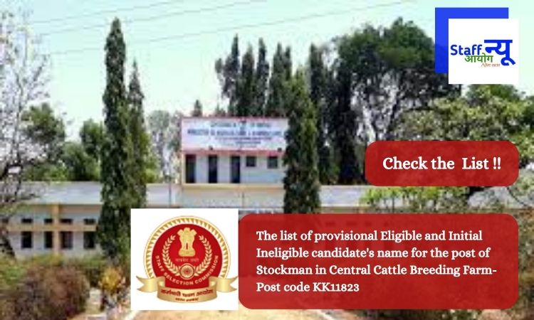 The list of provisional Eligible and Initial Ineligible candidate’s ...