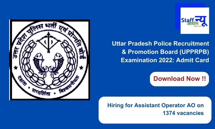 Uttar Pradesh Police Recruitment & Promotion Board (UPPRPB) Examination 2022: Download the Admit ...