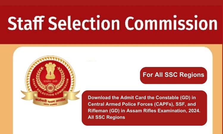 Download the Admit Card the Constable (GD) in Central Armed Police ...