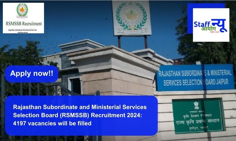 Rajasthan Subordinate and Ministerial Services Selection Board (RSMSSB ...