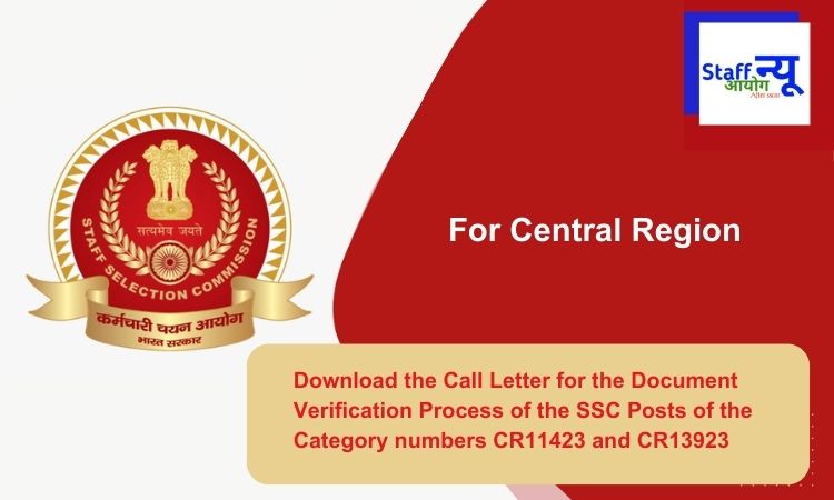Download the Call Letter for the Document Verification Process of the ...